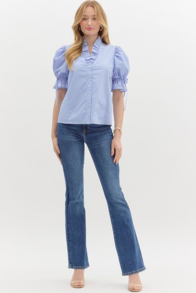 Find Your Place Top Baby Blue – Bayou Belle Boutique