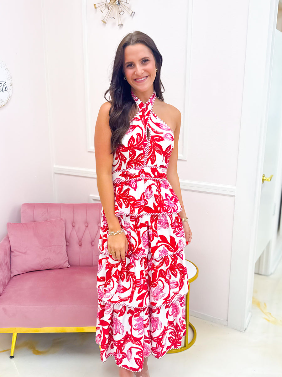 That Island Life Midi Red – Bayou Belle Boutique