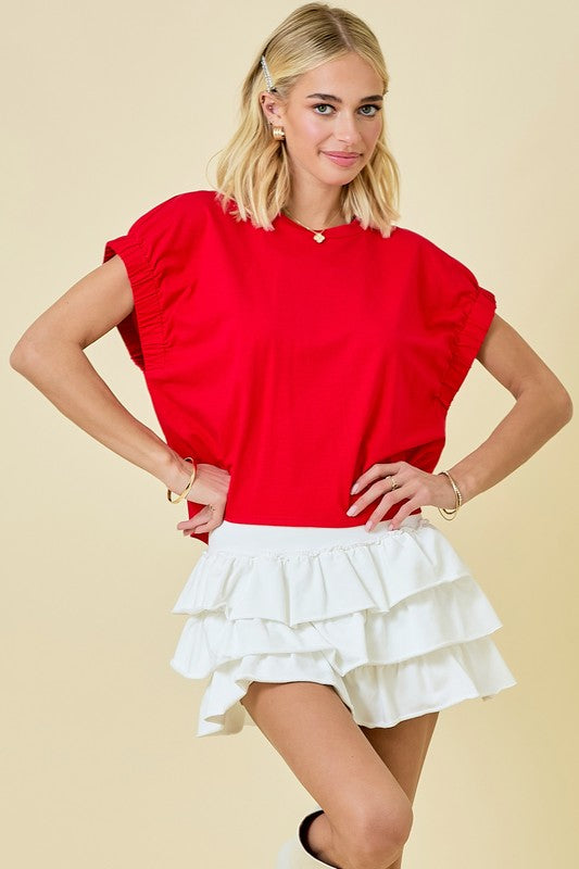There For You Top Red – Bayou Belle Boutique