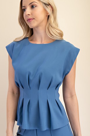 Lovely You Top Blue – Bayou Belle Boutique