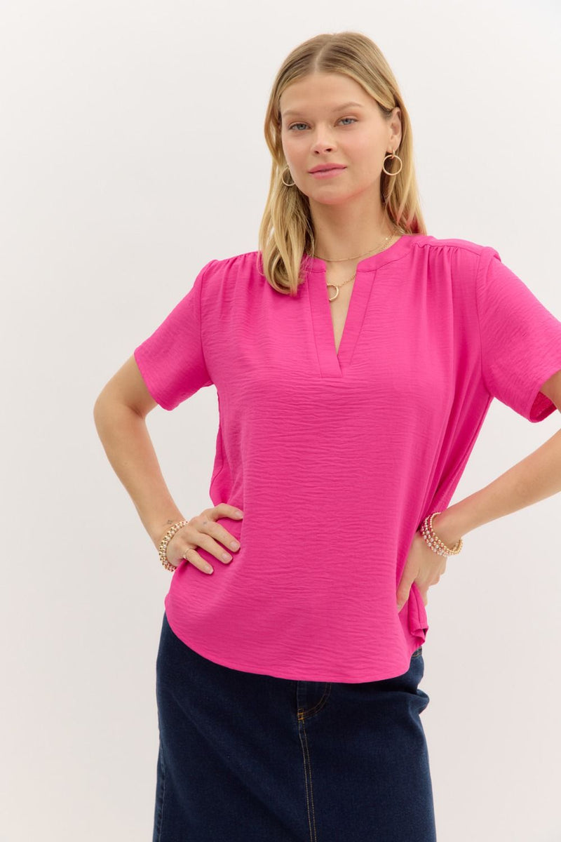 Abigail Top Pink – Bayou Belle Boutique